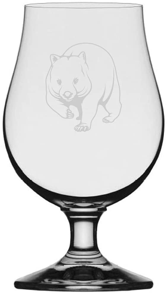 Wombat Body Zoo Animal Themed Etched 13.25oz Iona Beer Glass - Walmart.com