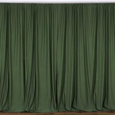 Efavormart 2 Pack | Royal Blue Fire Retardant Scuba Polyester Curtain ...