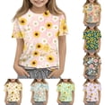 Cute Summer Tops for Kids Girls Size 6-7 Soft Casual Short Sleeve Crew ...