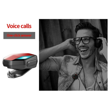 Lapel Audio Receiver Rechargeable Hands-Free Call Bluetooth-compatible ...