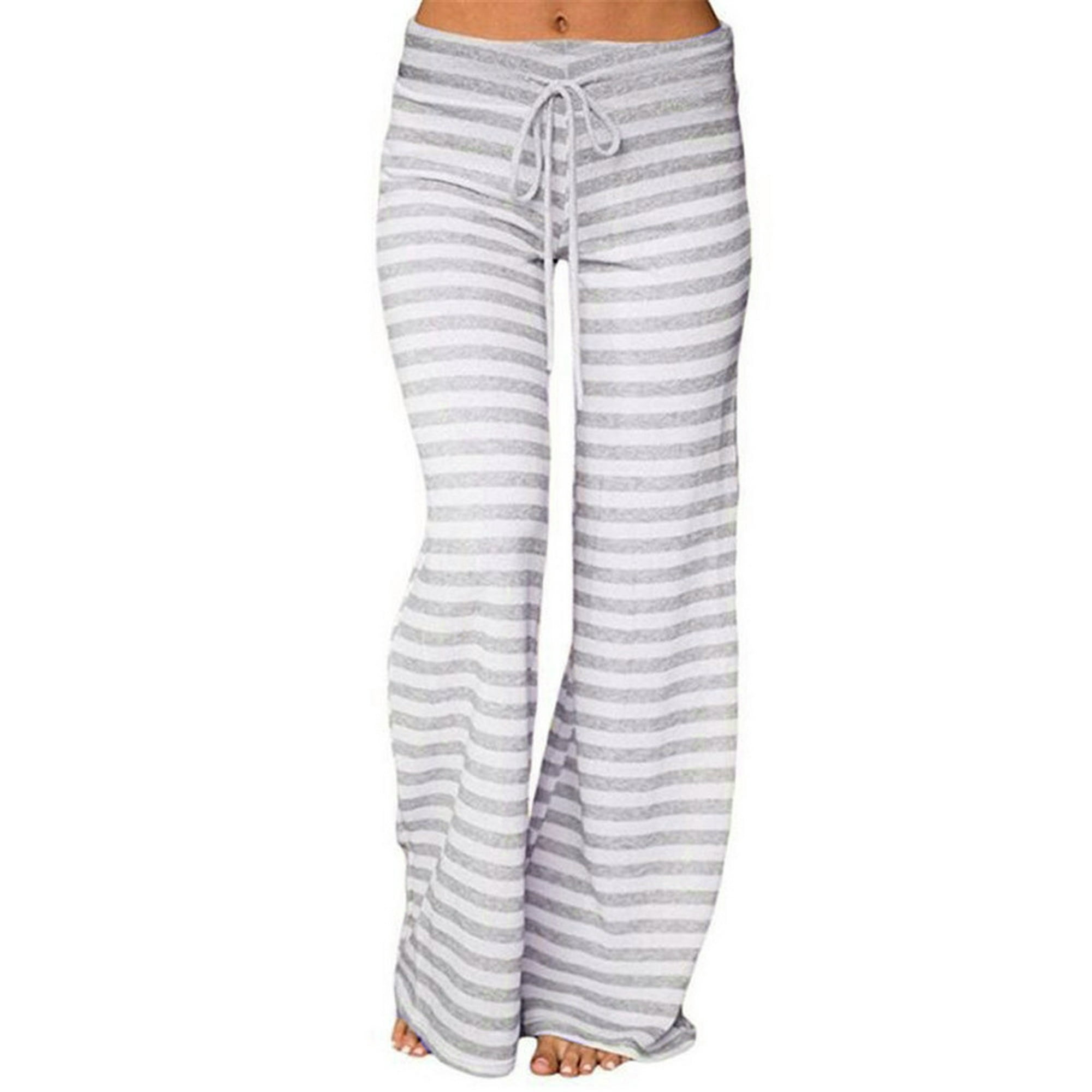 Click here for Sxcggal Women Striped High Waist Elastic Loose Wid... prices