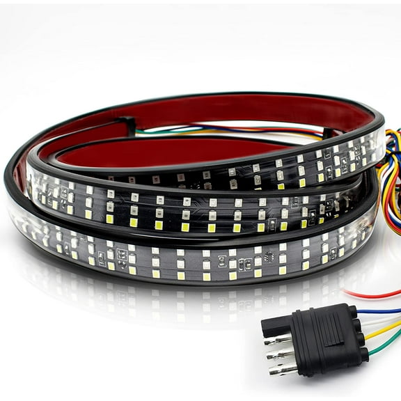 Tailgate Light Bar 60 Inch Triple Row Tail Light bar for Pickup Trailer ...