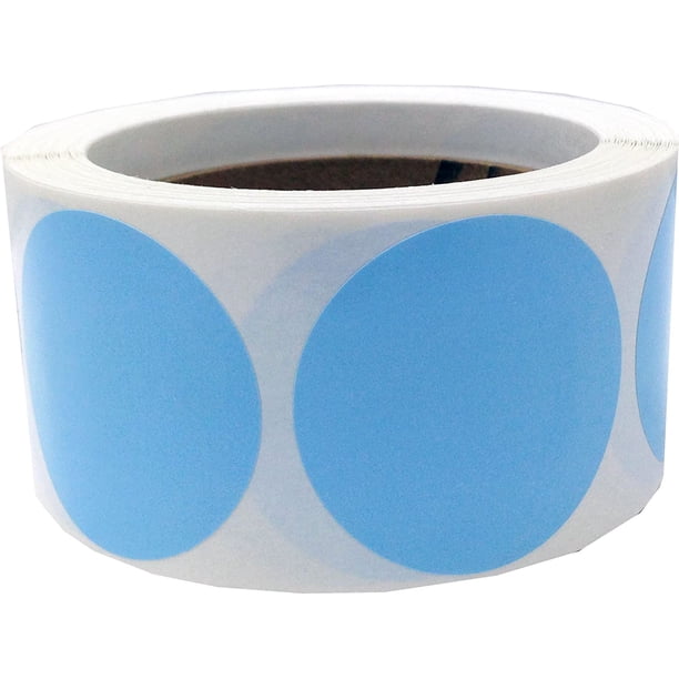 Baby Blue Color Coding Labels for Organizing Inventory 2 Inch Round ...