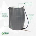FCMP Outdoor Raincatcher 4000 Rain Barrel, Flat-Back Rainwater Catcher ...
