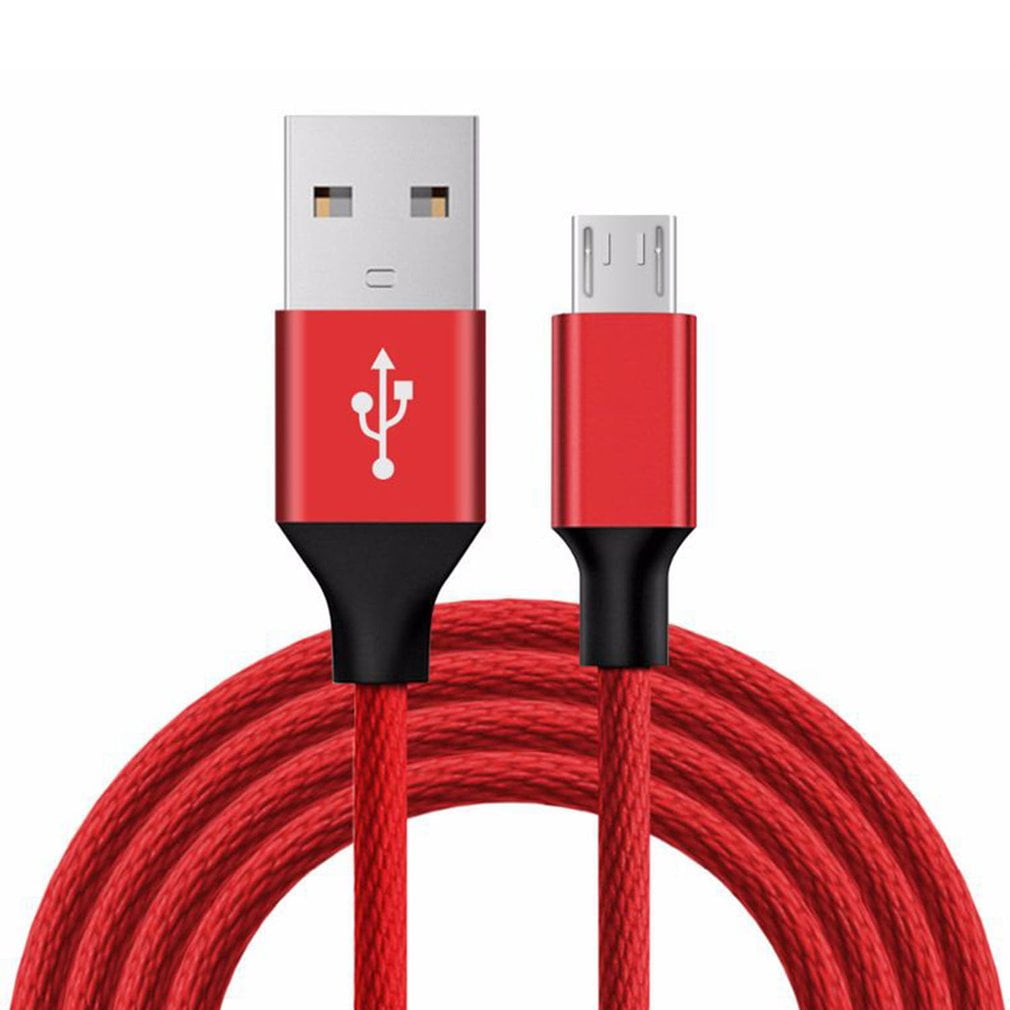 Flexible Micro USB Charger Cable Nylon Braided Charging Data Cable for ...