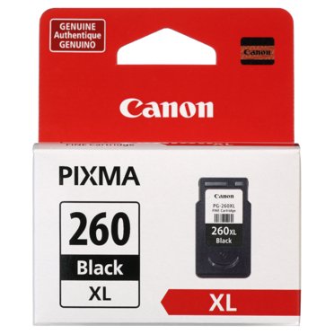 Canon PG-260 Genuine Black Ink Cartridge for Crisp, Sharp Text and ...