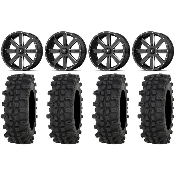 MSA Milled Flash 20" Wheels 35" ACP Tires Can-Am Maverick X3 / Honda ...