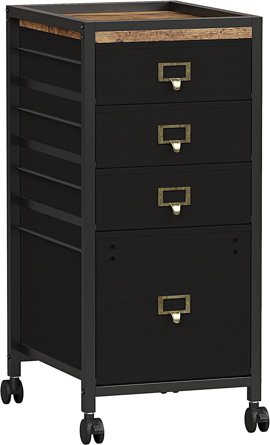 Mobable File Cabinet with 4 Drawer Fits A4 or Letter Size, Rolling ...