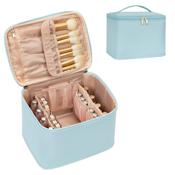 (Lake Blue) 1 Piece Makeup Bag, Travel Makeup Bag Storage Bag Large ...