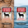 2 Pack Beware of Dogs Sign No Responsible for Injury Or Death Warning ...