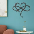 Infinity Heart Sign Wall Decor Metal Art Love Wall Hanging Sign Door ...