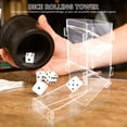 WAXIAYU Clear Acrylic Dice Tower Board Game Lottery Cage with Number ...