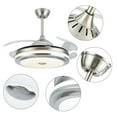 Miumaeov Invisible Ceiling Fan Contemporary Retractable Fan Chandelier ...