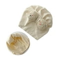 Baby Girls Princess Hat with Ear Protections, Lace Bonnet 0-12 Months ...