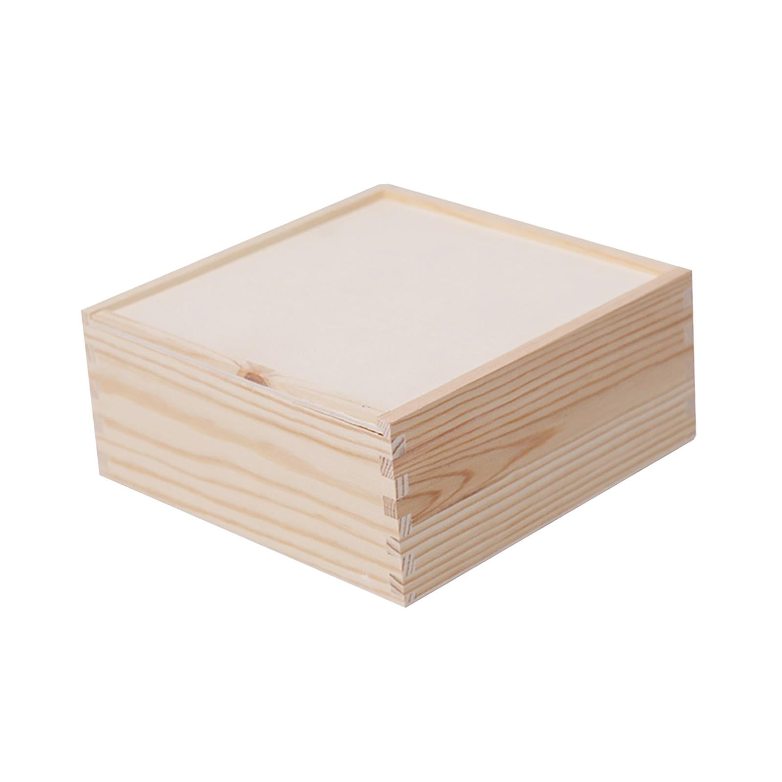 Click here for Wweixi Unfinished Wood Storage Gift Box With Slide... prices