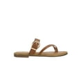 Time & Tru Women's Buckle Toe Loop Sandals - Comfort Fit - Walmart.com