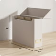 U Brands Flip Top File and Storage File Organizer Box, 9.4 x 3.7 x 13 ...