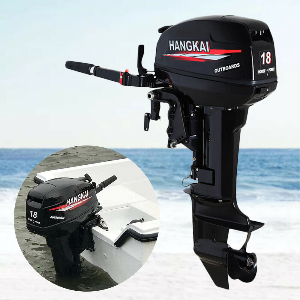 ANQIDI 2Stroke 18HP Outboard Motor Fishing Boat Engine W/ Water Cooling ...