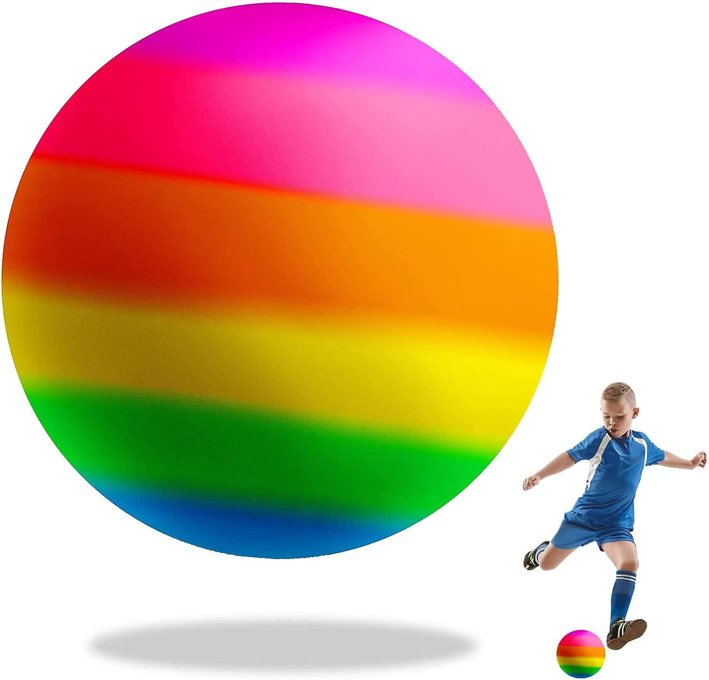 Pelota inflable de 9 pulgadas, pelotas de rebote, pelotas de arcoíris ...