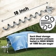 Ingeniuso - Spiral Ground Anchor - Heavy Duty Screw in Spiral Stakes ...