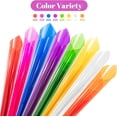 160 PCS Colored Cellophane Sheets 7.5 x 7.5 Inch Colored Cellophane ...