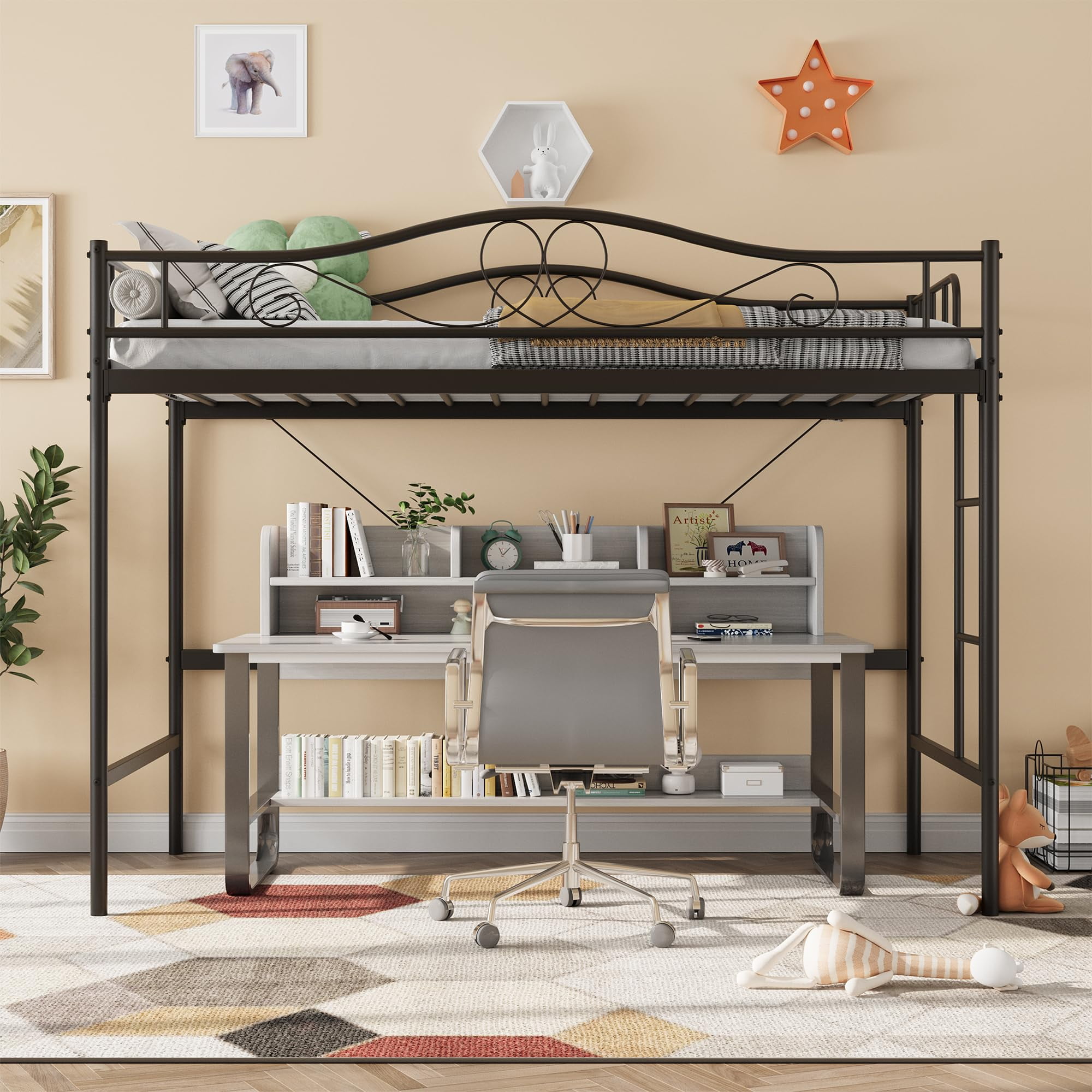 Click here for Pioneerworks 2025 Upgrated Twin Loft Bed With Remo... prices