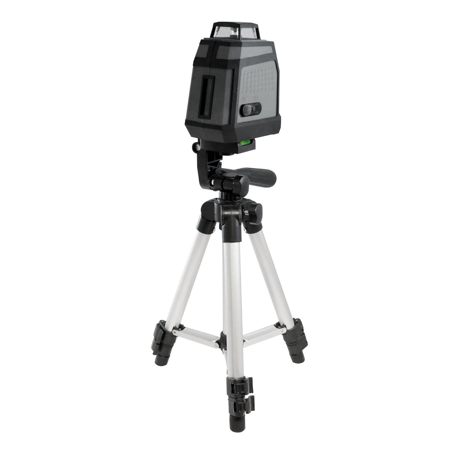 Nivel Laser 360 Grados Lineas Cruzadas Rojo 15M + Tripode gris ...