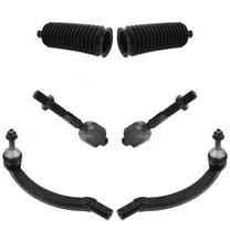 TRQ Tie Rod End Kit Inner Outer LH RH w/ Rack Boot Bellow for Dodge Ram ...