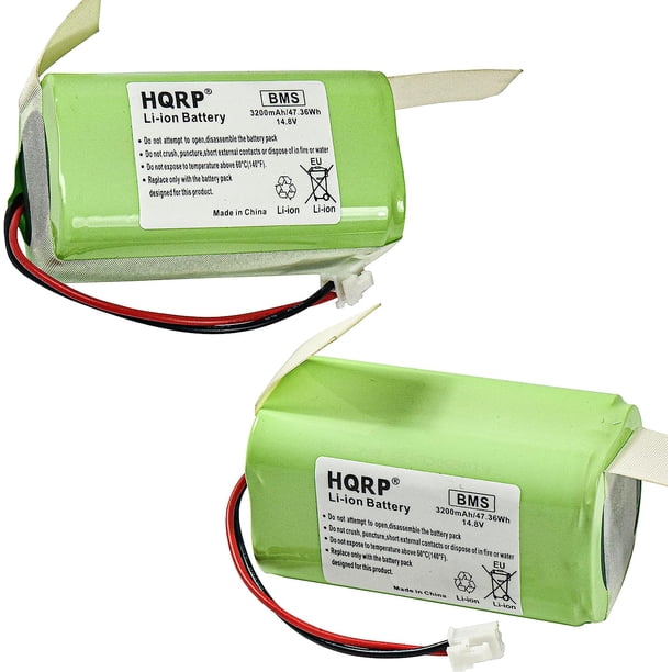 HQRP 2-Pack 14.8V Battery Compatible with Shark RVBAT850, Ion R75, R85 ...