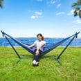 Adjustable Portable Hammock Stand with Heavy-Duty Anti-Slip Design, 440 ...