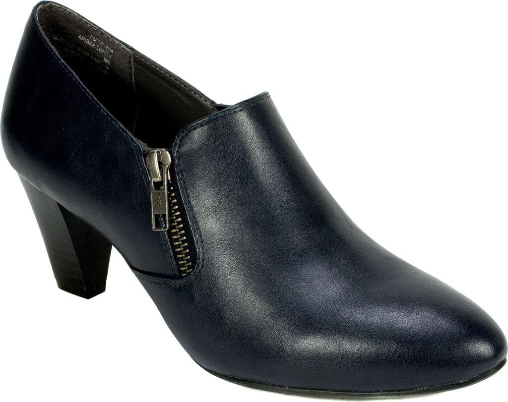 Rialto Womens Sarina Pebbled Slip-On Shooties Navy 9 Wide (C,D,W ...