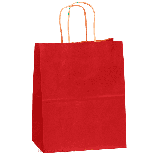 Red Kraft Paper Bags, 8"x4.75"x10.25", 24ct - Walmart.com - Walmart.com
