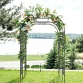 ABORON Extra Tall Garden Archway, 87in Metal Arbor for Outdoor Yard ...