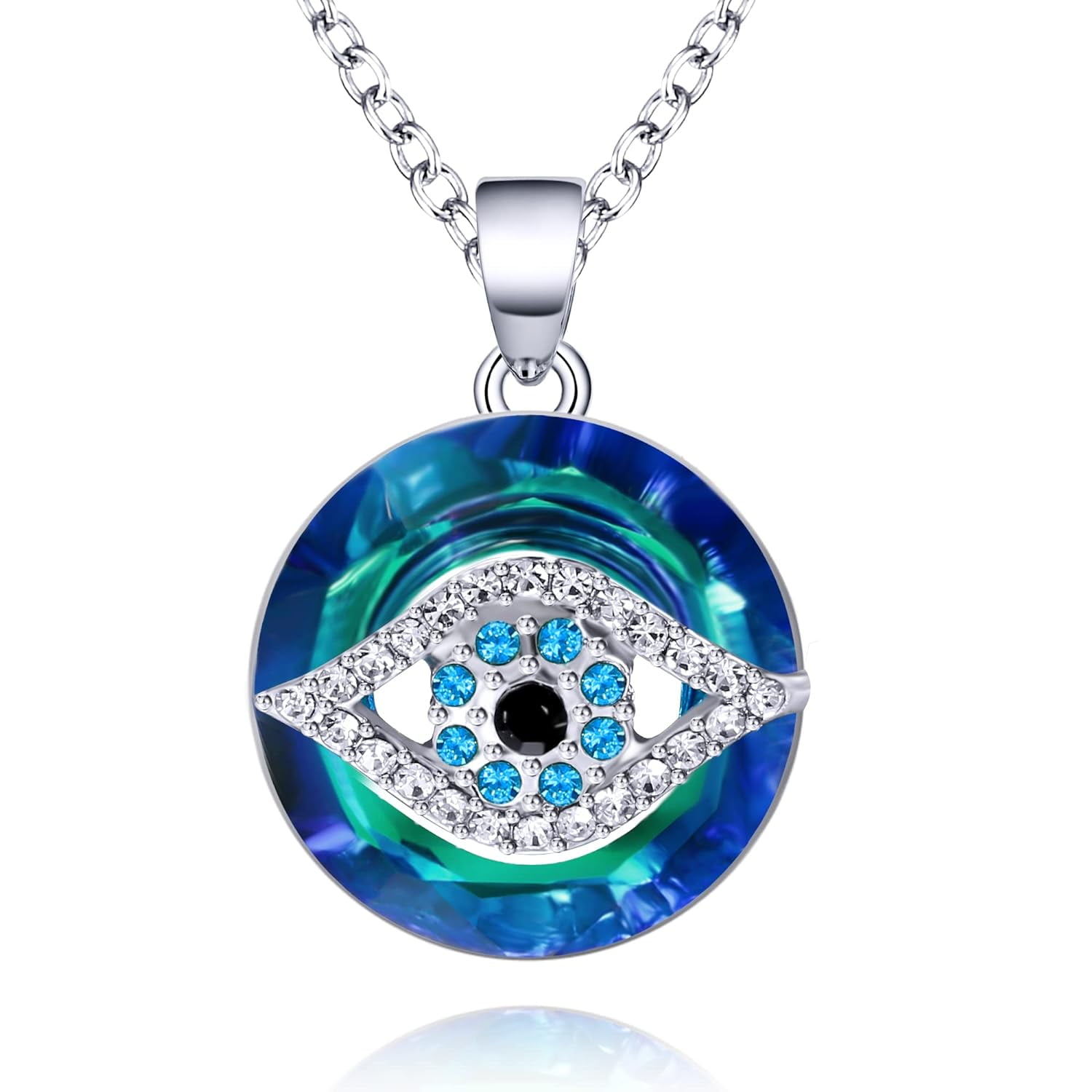 Click here for Ffiy Silver Evil Eye Necklace For Women  Evil Eye... prices