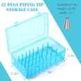2 Pcs Piping Tip Box with Fixed Pins 84 Piping Tip Organizer Baking ...