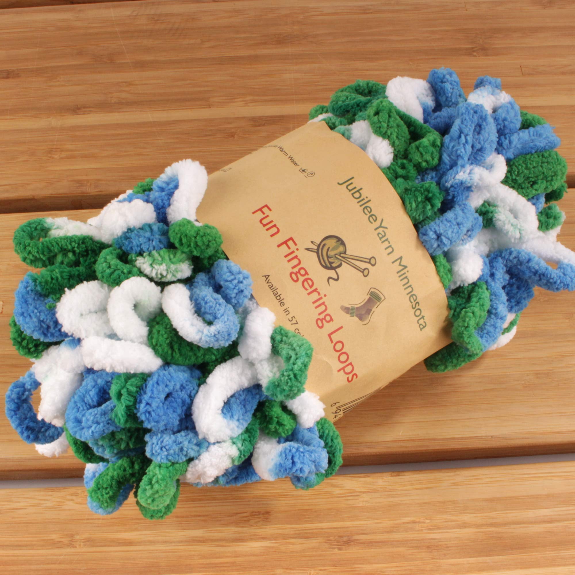 JubileeYarn Fun Finger Loops Yarn - Polyester Jumbo Loop Yarn - 100g ...