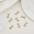 200Pcs Brass Sinker Eyes DIY Fishing Lures Eyelets for Lead Weight ...