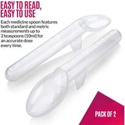 Calibrated Medicine Spoon for Kids, Baby & Toddler - (Pack of 2) - 2 ...
