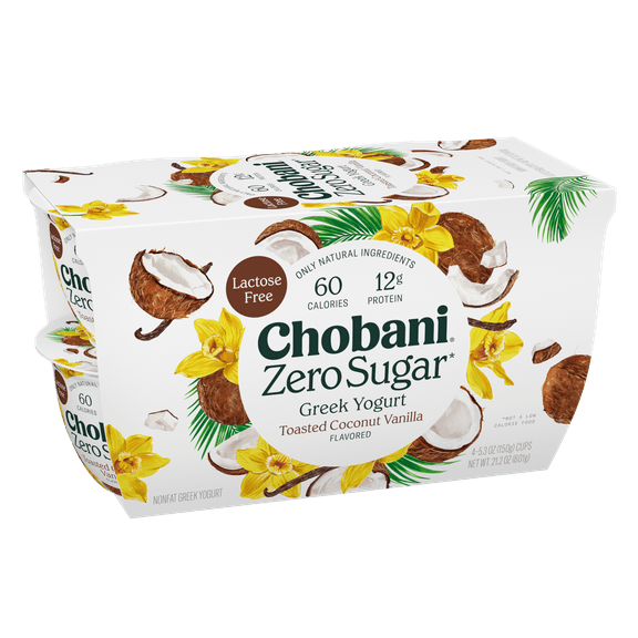 Chobani Zero Sugar Non-Fat Greek Yogurt Mixed Berry 5.3 oz Cup ...
