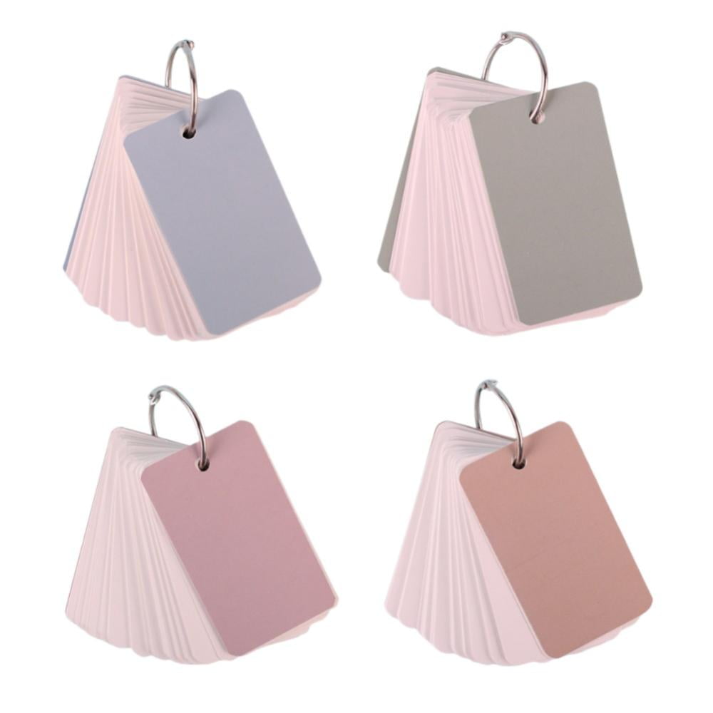 Esaierr 4PCS Student Card Blank Pages Card Ring Fastening Cardstock ...