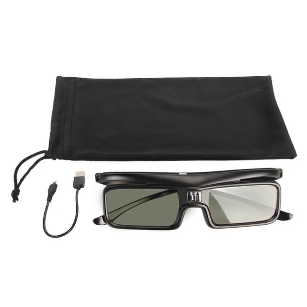 Active Shutter 3D Glasses 144Hz Refresh Rechargeable 3D Glasses for DLP ...