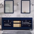Totti Artemis 72 Inch Blue Transitional Double Sink Bathroom Vanity ...