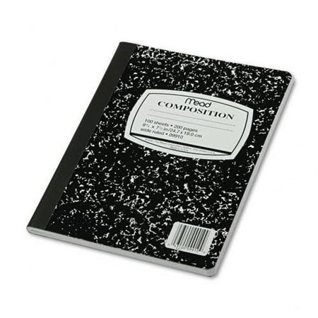 Mead Composition Notebook, Wide Ruled, 100 Sheets, 6 Pack (09910 ...