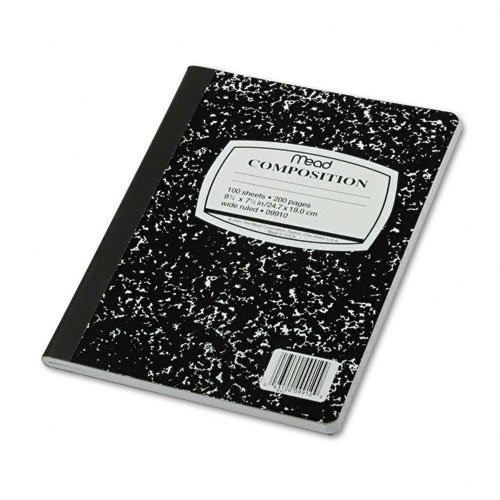 Mead Composition Notebook Wide Ruled 100 Sheets 6 Pack 09910 Mead Composition Notebook Wide Ruled 100 Sheets 6 Pack 09910