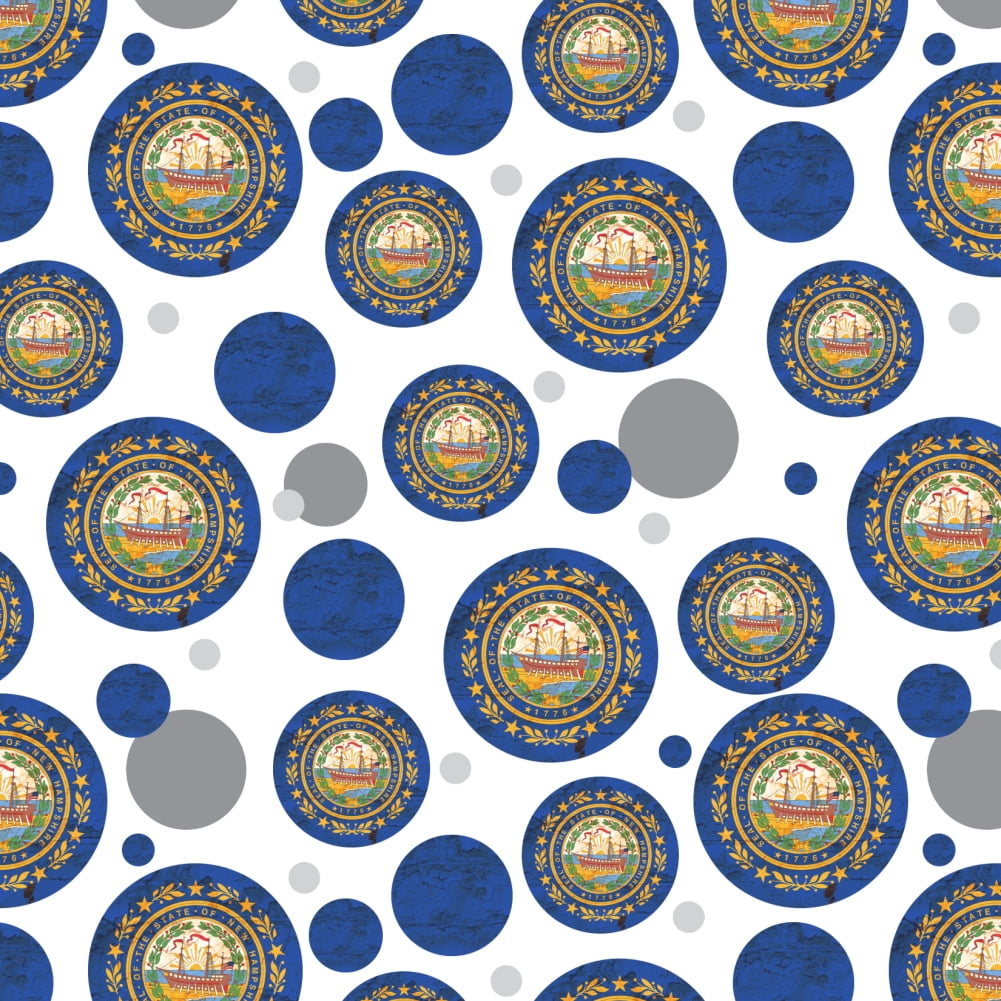 Rustic New Hampshire State Flag Distressed USA Premium Gift Wrap ...