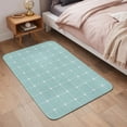 Blue Checkered Front Door Mat Indoor Entrance, Modern Minimalist ...