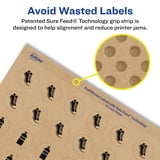 Avery Kraft Brown Round Labels, .75" Diameter, 4,000 Labels - Walmart.com
