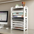 Natwind 10-Tier Office Paper Organizer for Desk: Folder Copy Supplies ...