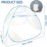 Leyeet Mosquito Net for Bed Portable Folding Net Enclosed Pop Up Tent for Indoor Outdoor Use 78 ...