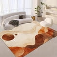 Boho Orange Sun Mountain Area Rug,Retro Art Non Slip Easy Care Bedroom ...
